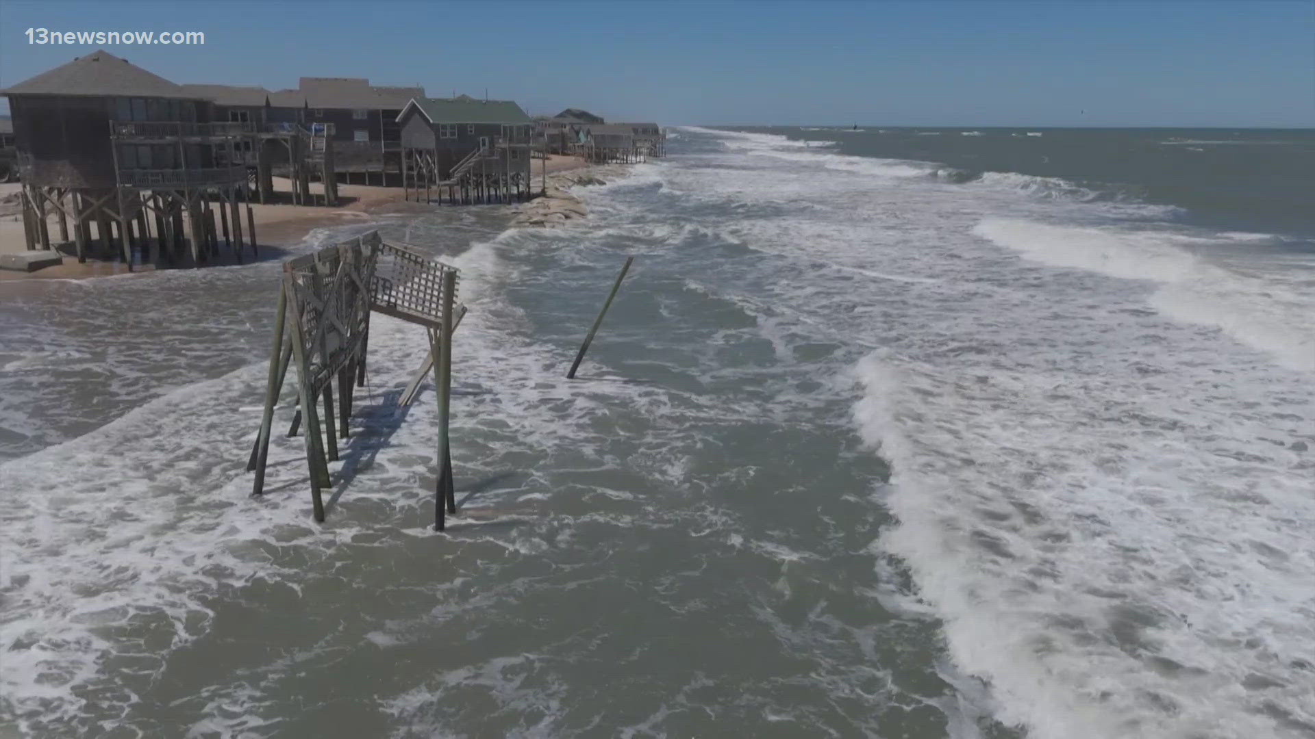 Fifth OBX home collapses into the ocean this year | 13newsnow.com