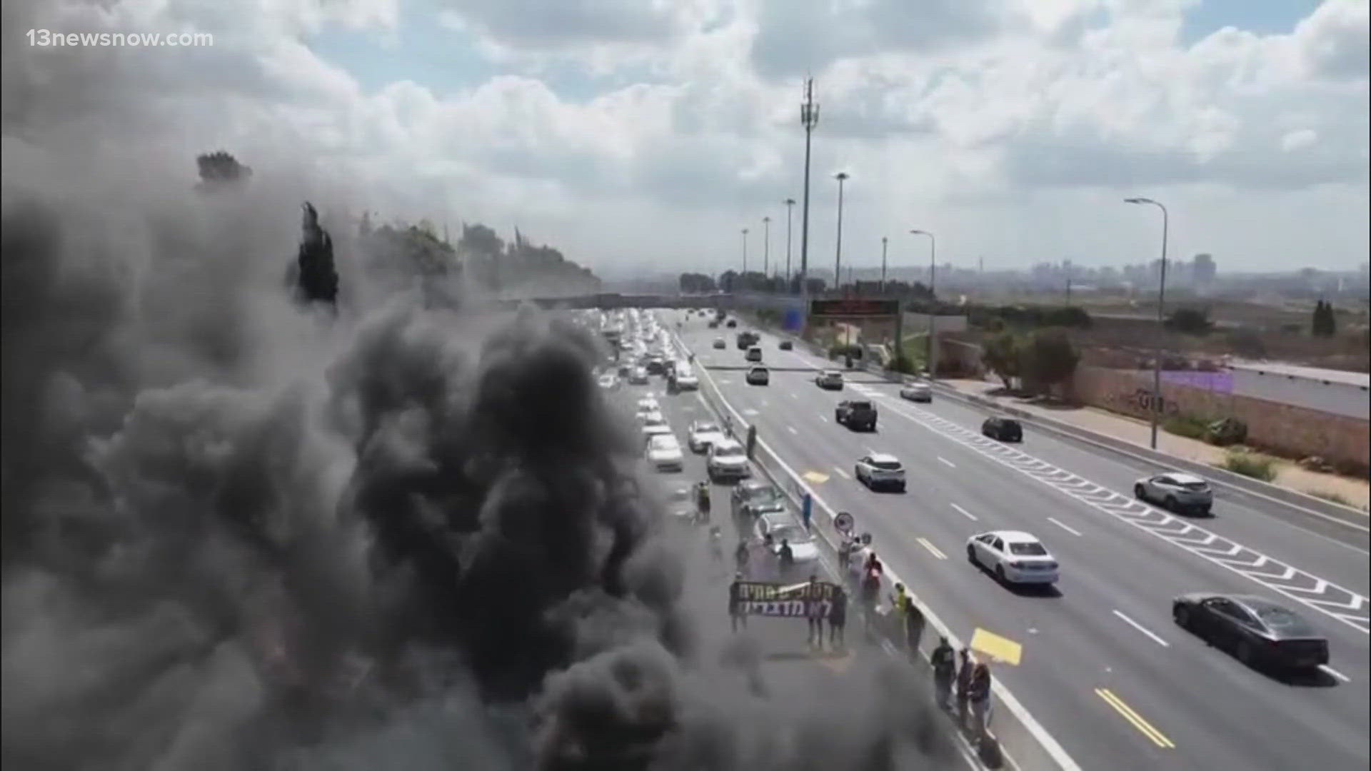 Protesters block Israeli highways demanding hostage release amid Gaza ...