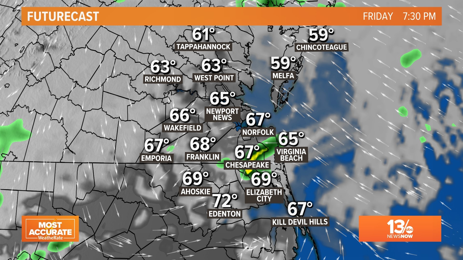 Rain chances for SITW 2023 | 13newsnow.com