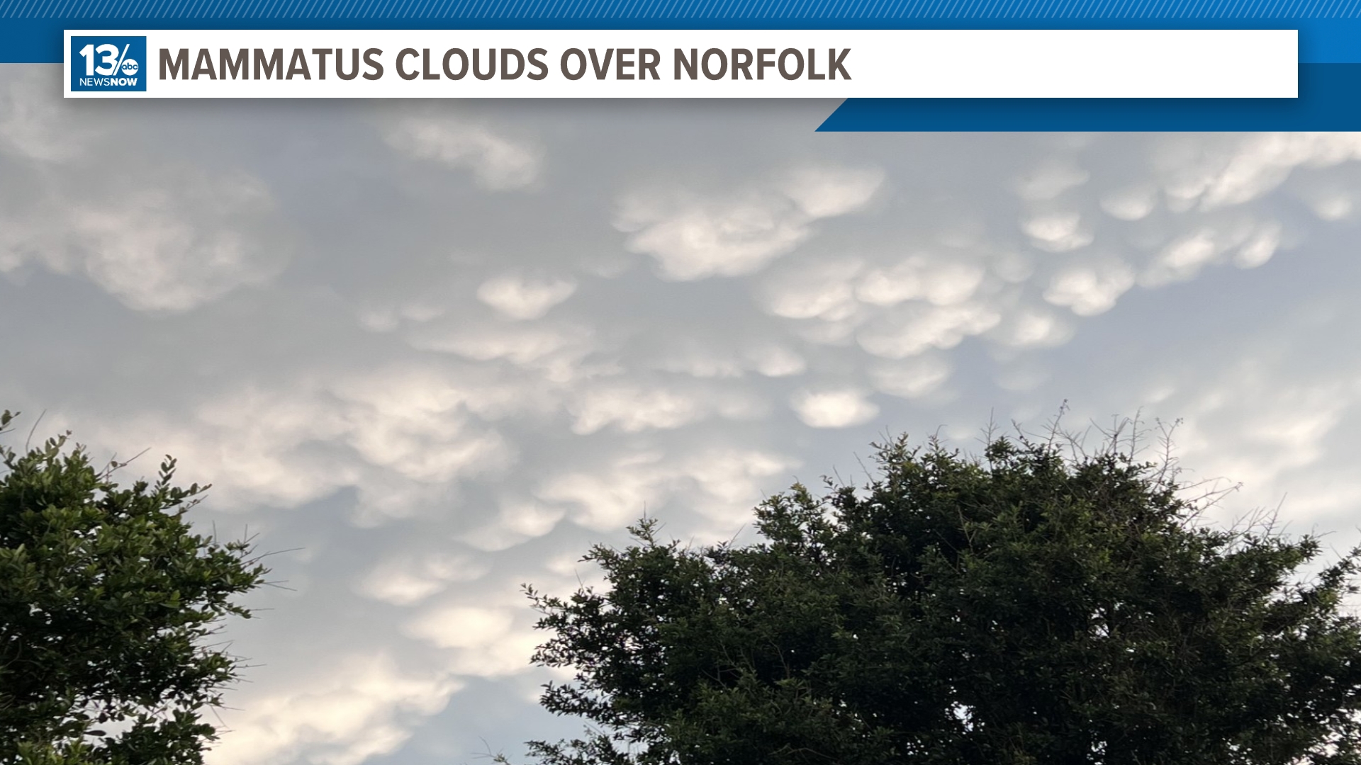Strange mammatus types of clouds appear after Norfolk storms | 13newsnow.com