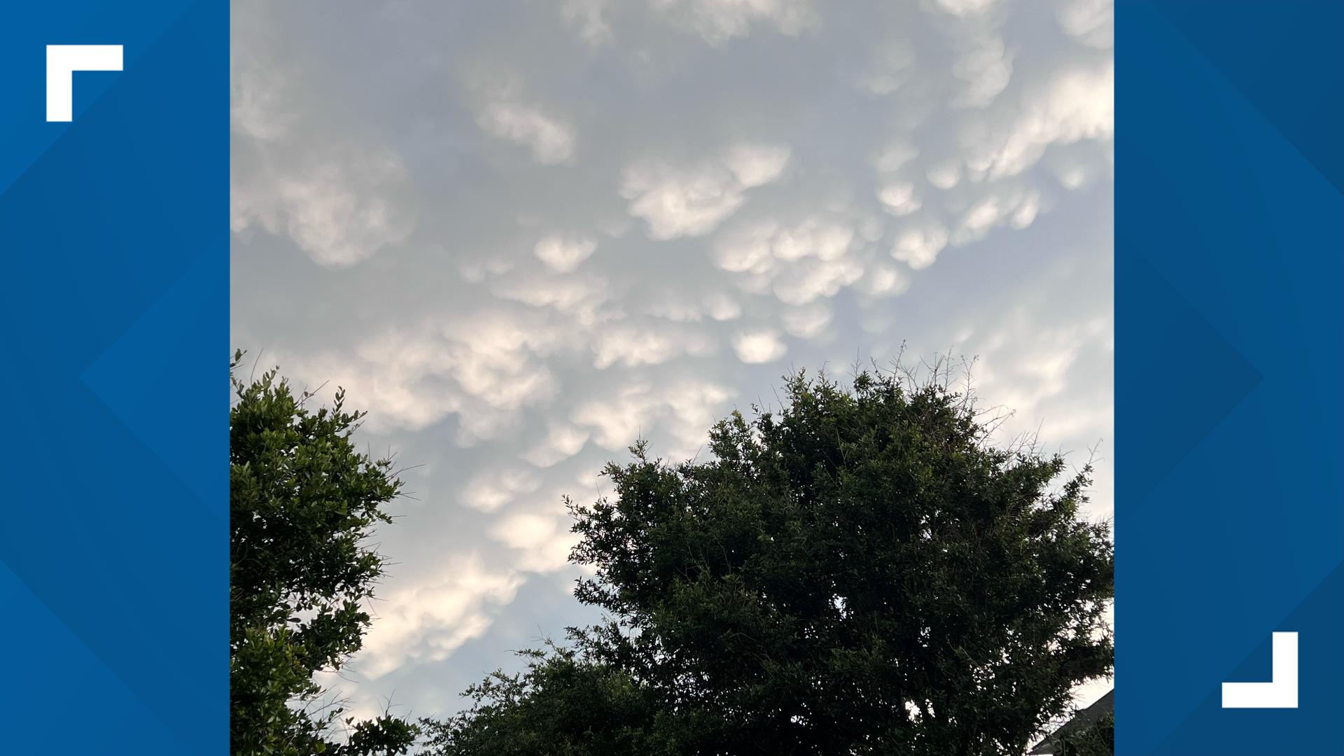 Strange mammatus types of clouds appear after Norfolk storms ...