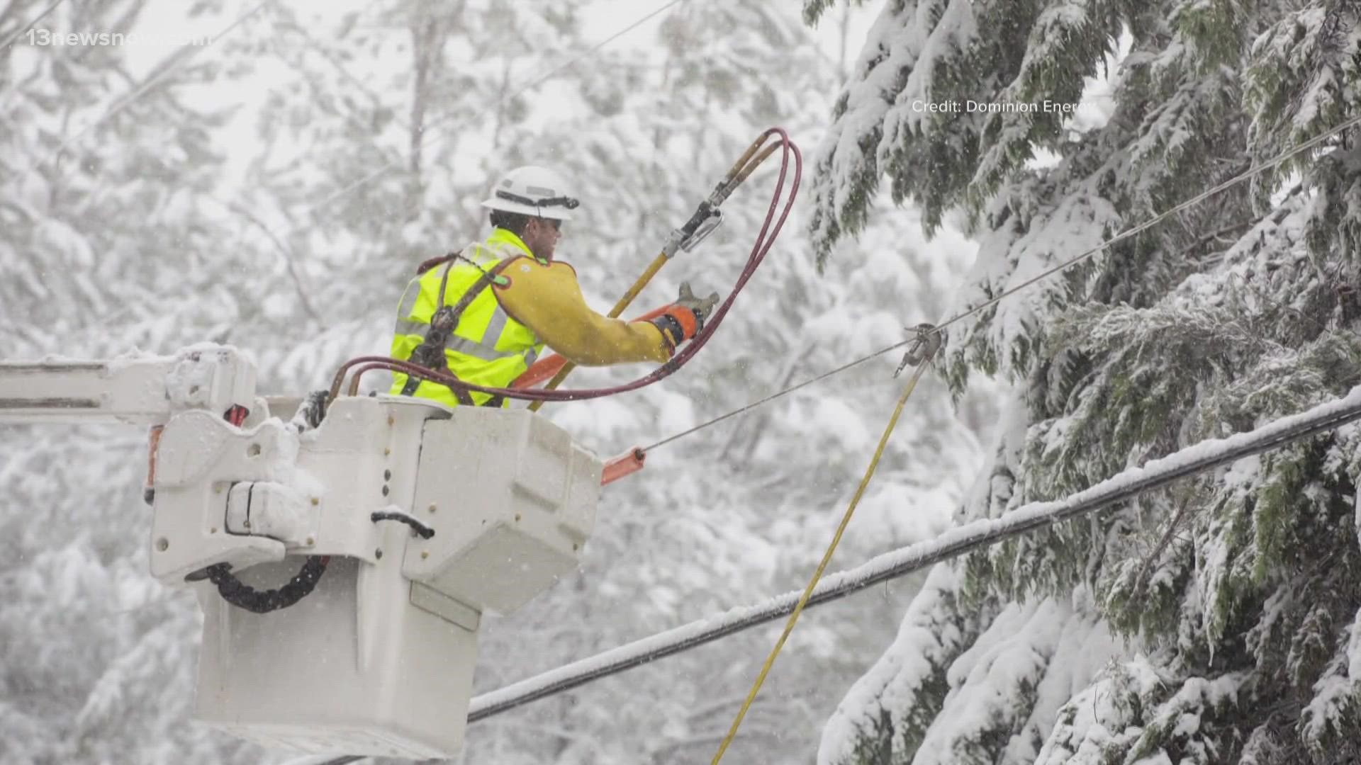 Dominion Energy crews brace for more winter weather in Virginia ...