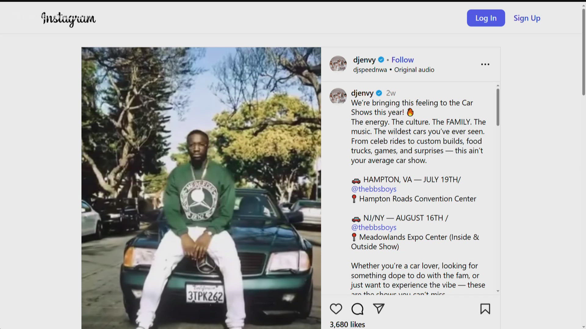 DJ Envy hosts Drive Your Dreams car show in Hampton | 13newsnow.com