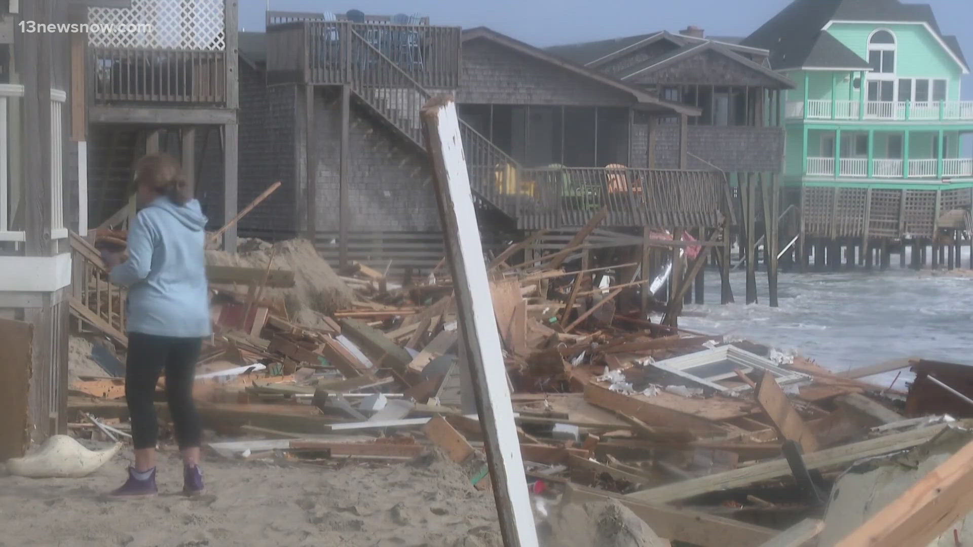 Sixth house collapses into ocean on the Outer Banks | 13newsnow.com