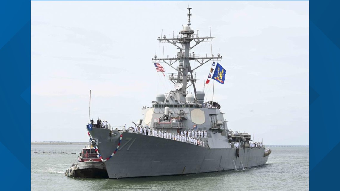 USS Ross arrives home to Naval Station Norfolk | 13newsnow.com