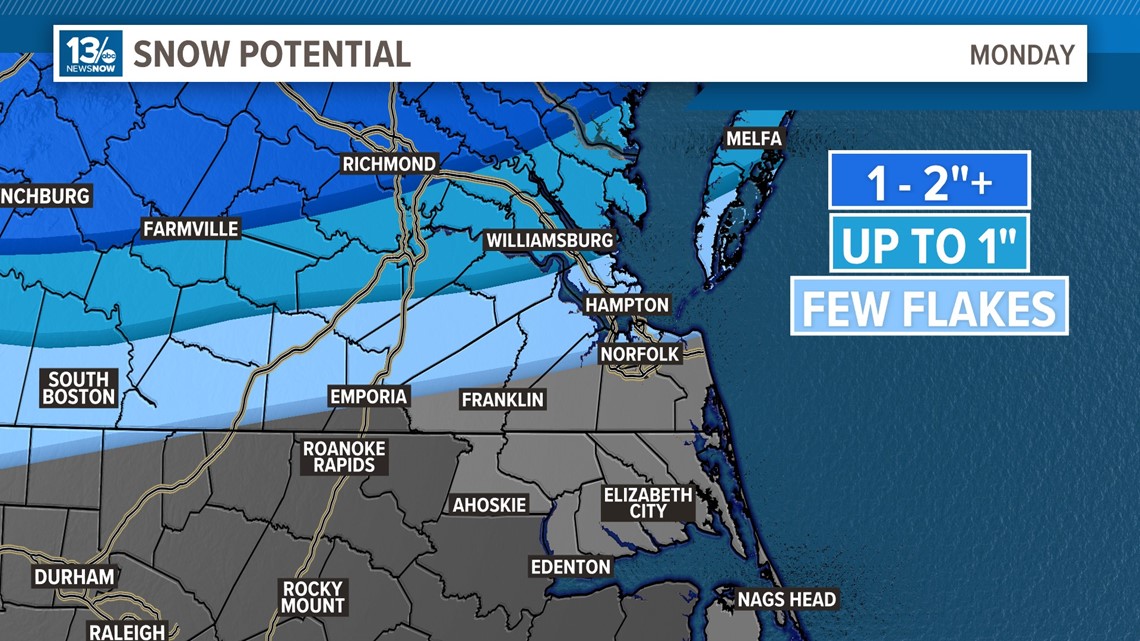 Arctic cold front expected in Virginia on Monday | 13newsnow.com