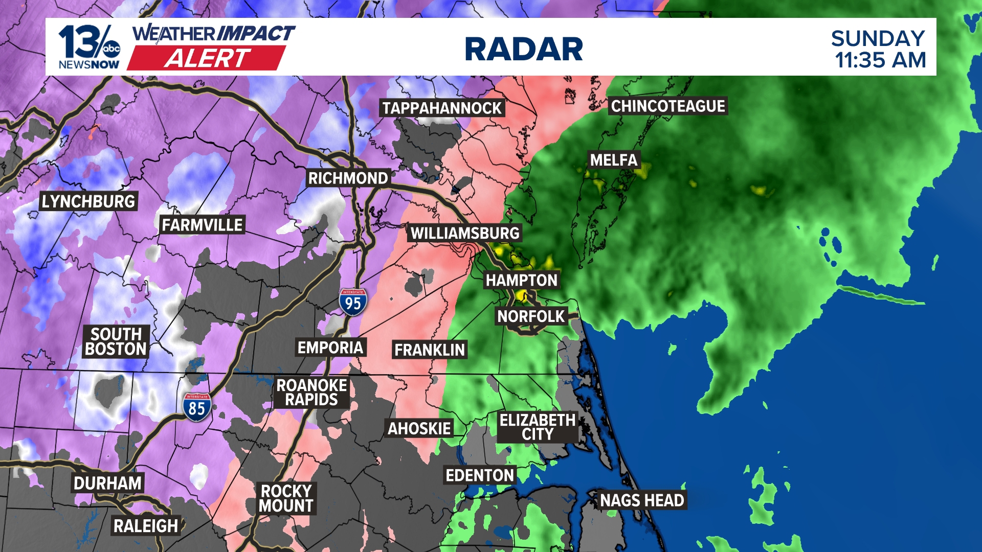 LIVE COVERAGE | Messy storm brings rain, snow, sleet and freezing rain ...