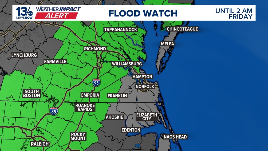 Parts of Virginia could see storms with heavy rain and a flash flooding ...