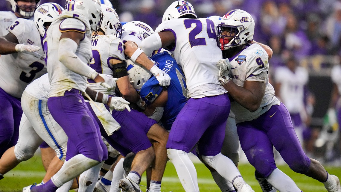 Air Force grounds out 31-21 win over No. 24 James Madison in the Armed ...