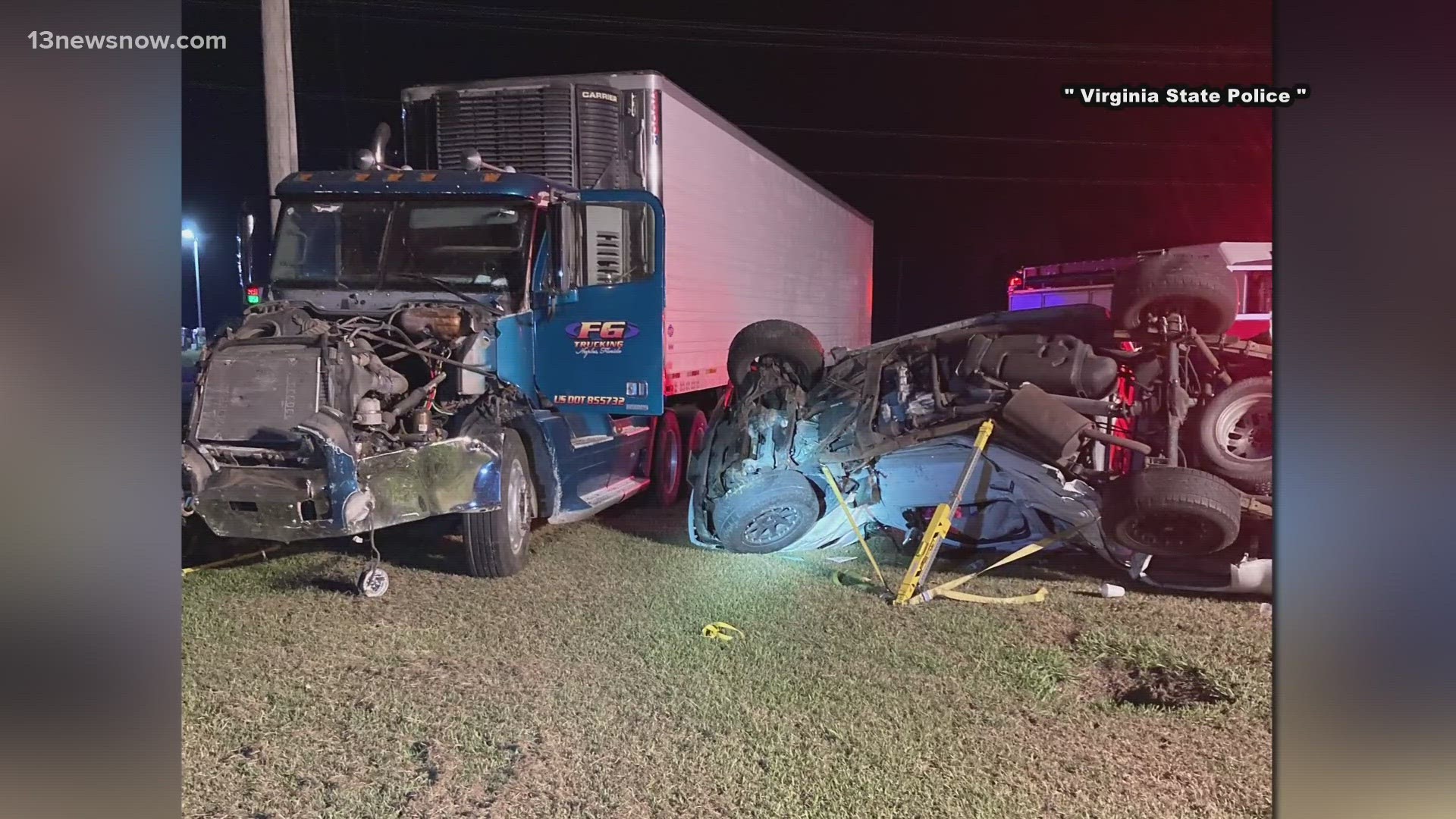 Accomack County fatal tractor-trailer crash | 13newsnow.com