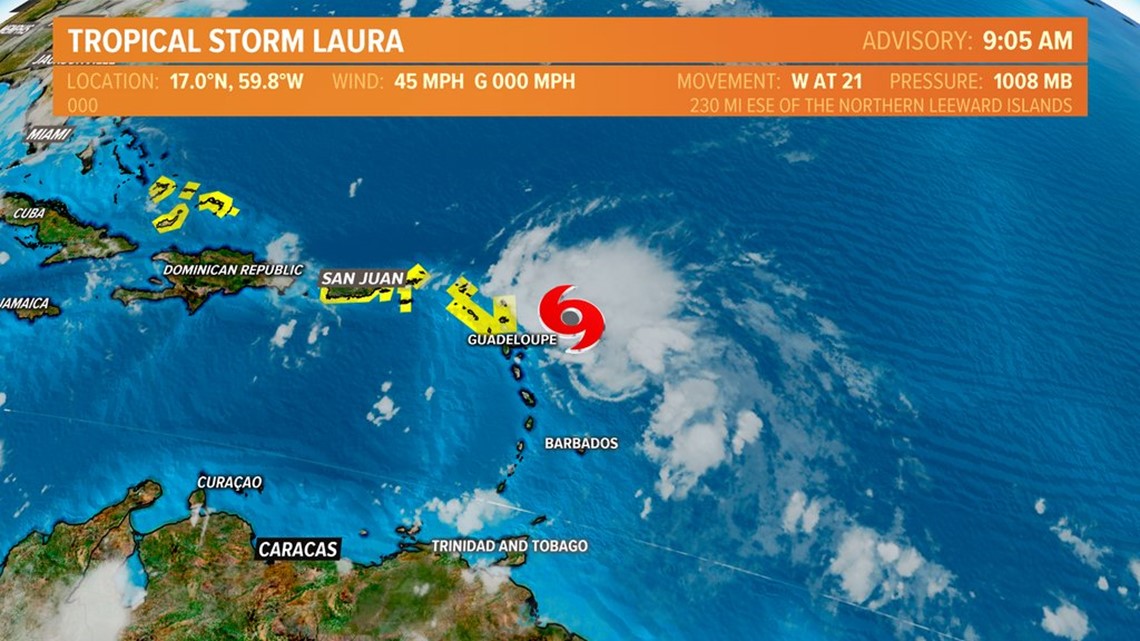 Tracking Tropical Storm Laura: NHC forecast for Florida | 13newsnow.com