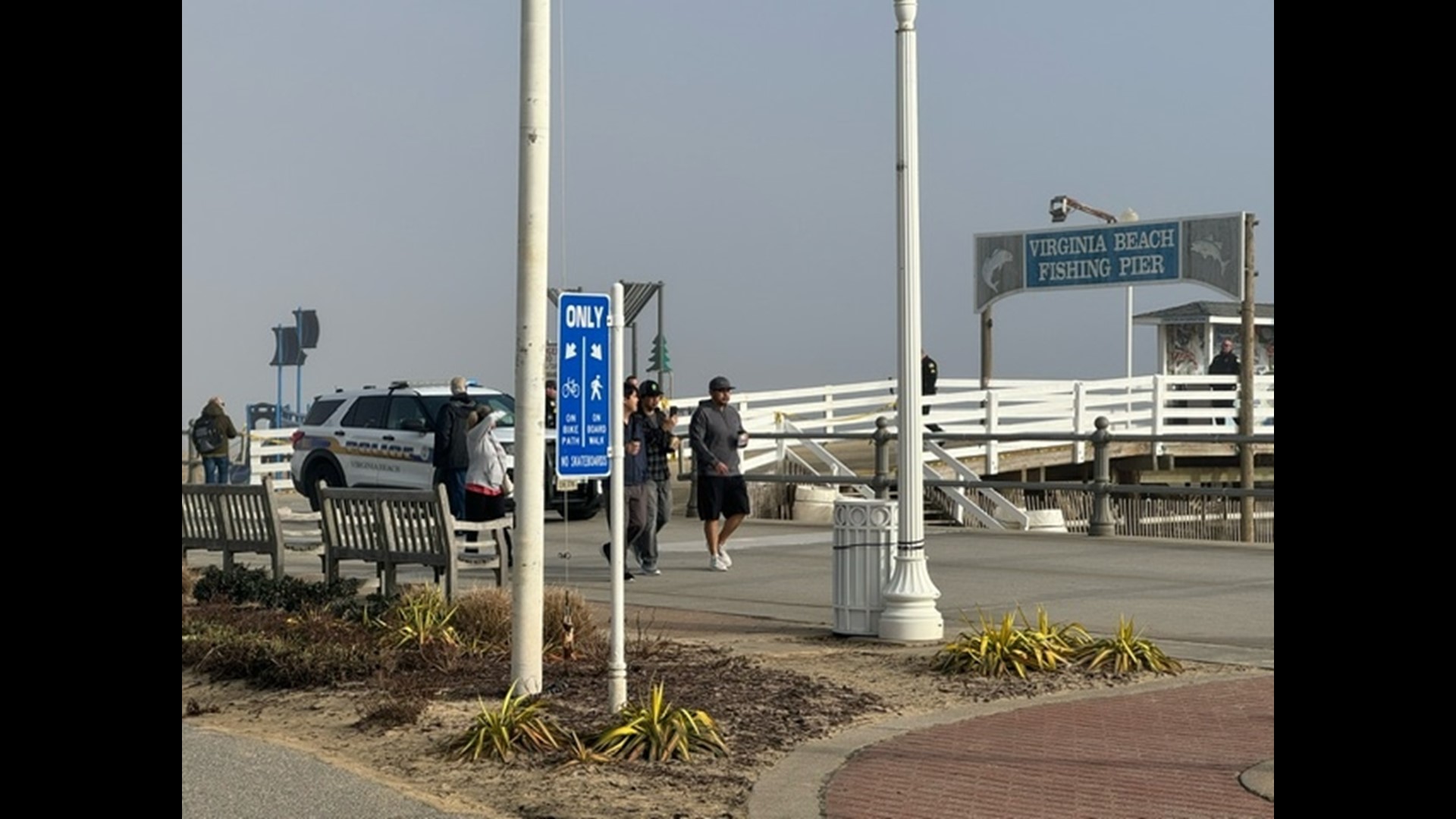 Vehicle drives off Virginia Beach Fishing Pier, police say | 13newsnow.com