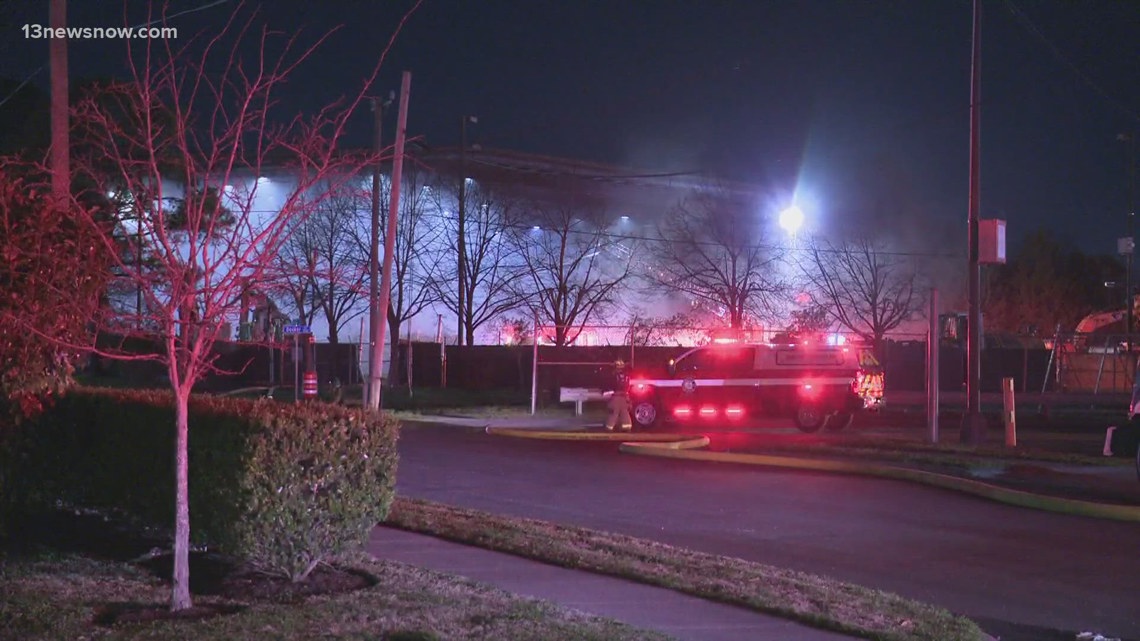 Norfolk Fire-Rescue responds to trash dump fire on Springfield Ave ...