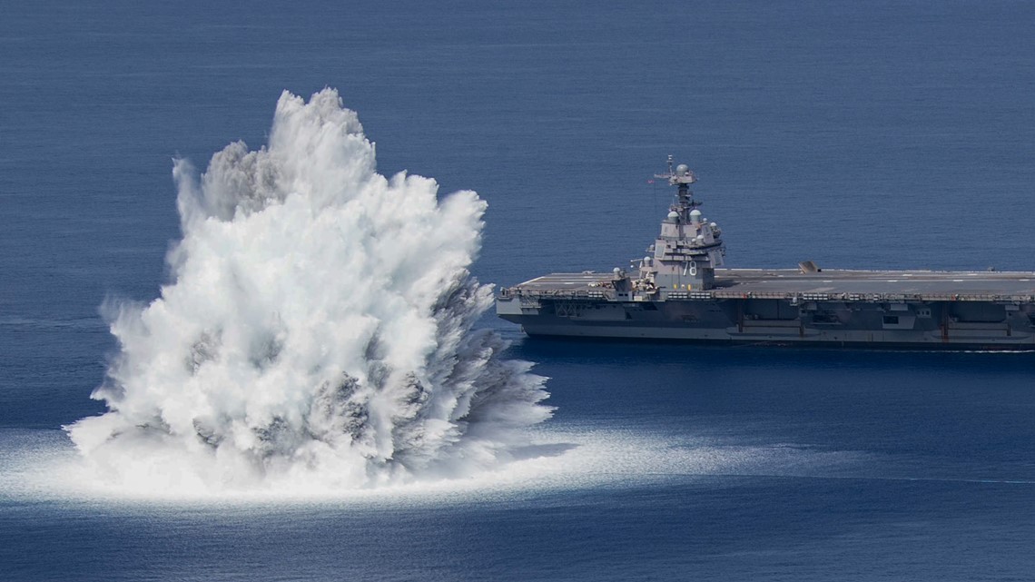 USS Gerald R. Ford completes shock trials, will deploy in 2022 ...