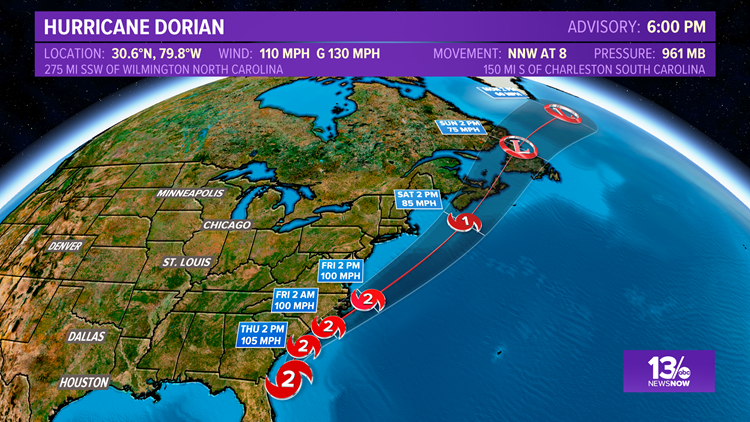 FORECAST: Tropical Storm and Hurricane Warnings posted for Hampton ...
