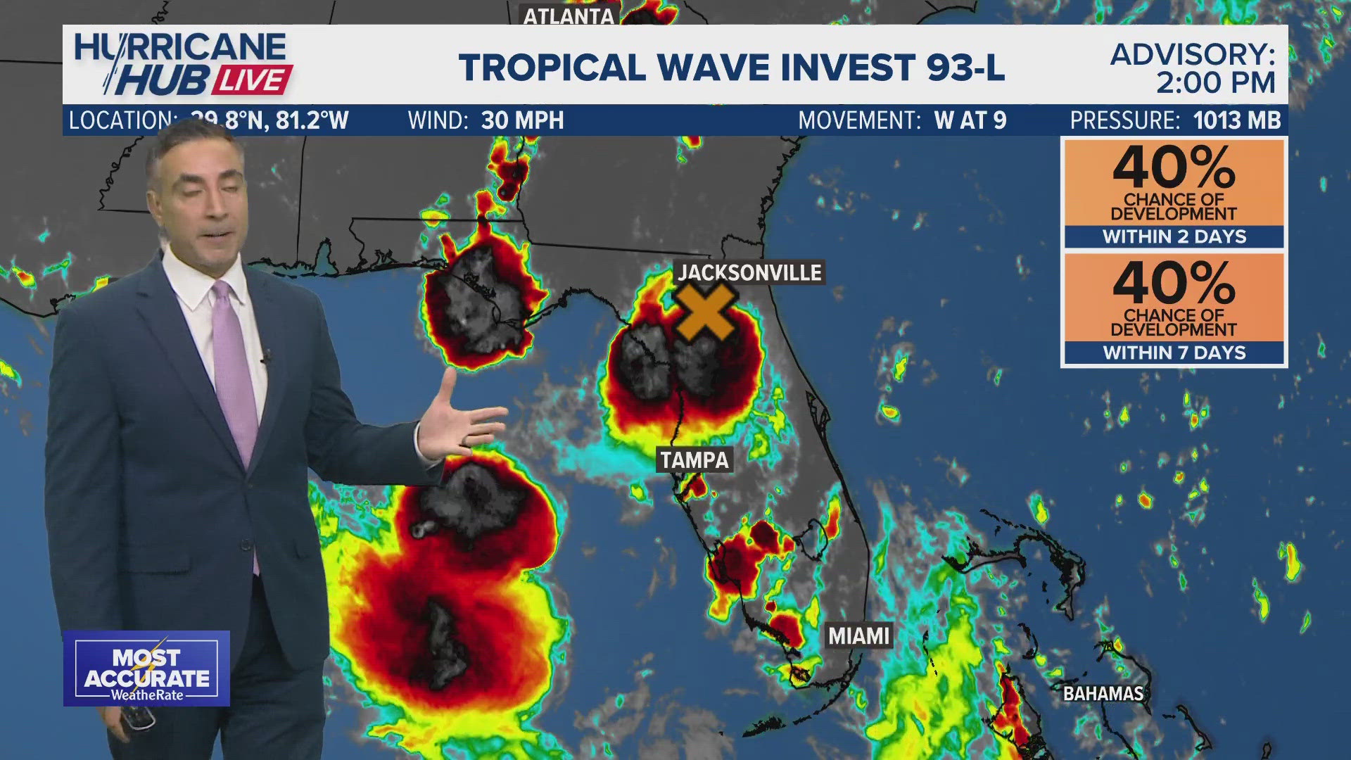 Invest 93-L's chances for tropical storm development increasing ...