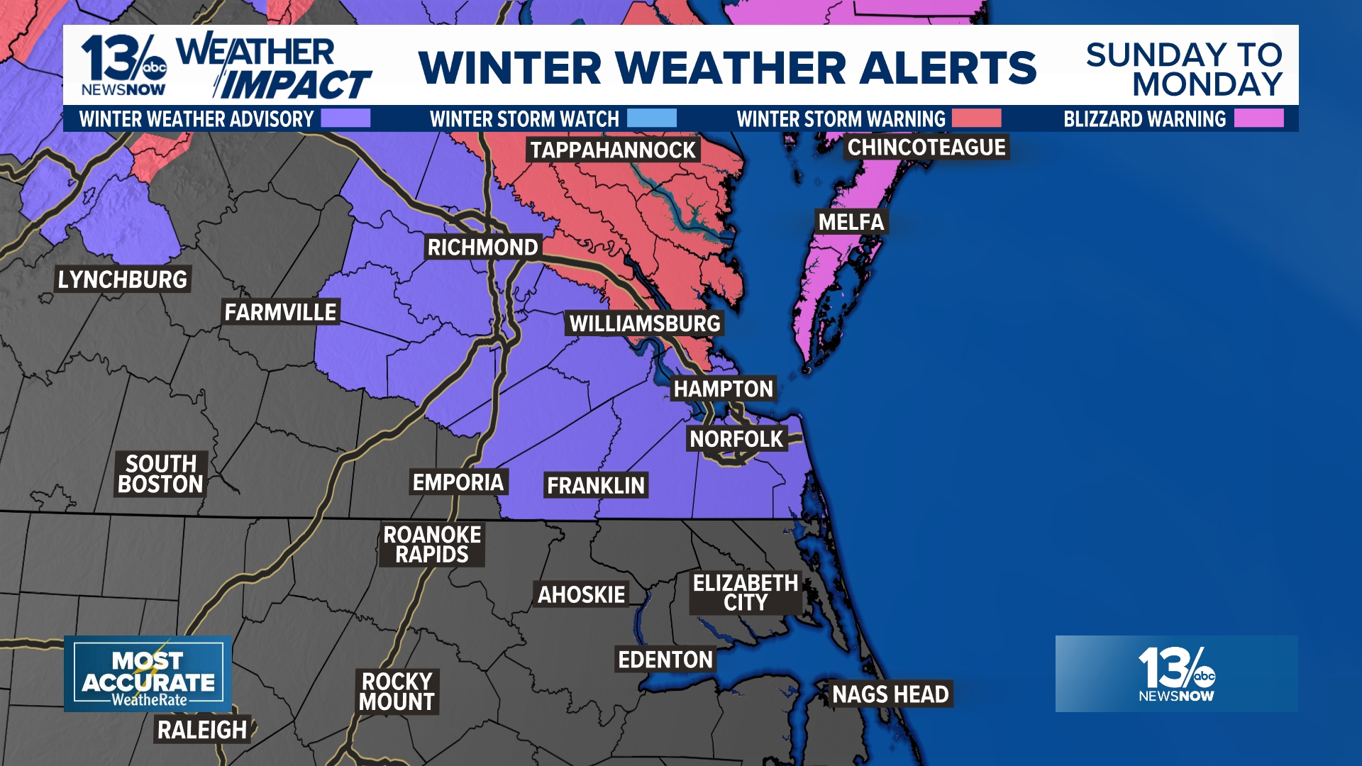 Winter Storm Warning issued as coastal storm to bring rain, snow ...
