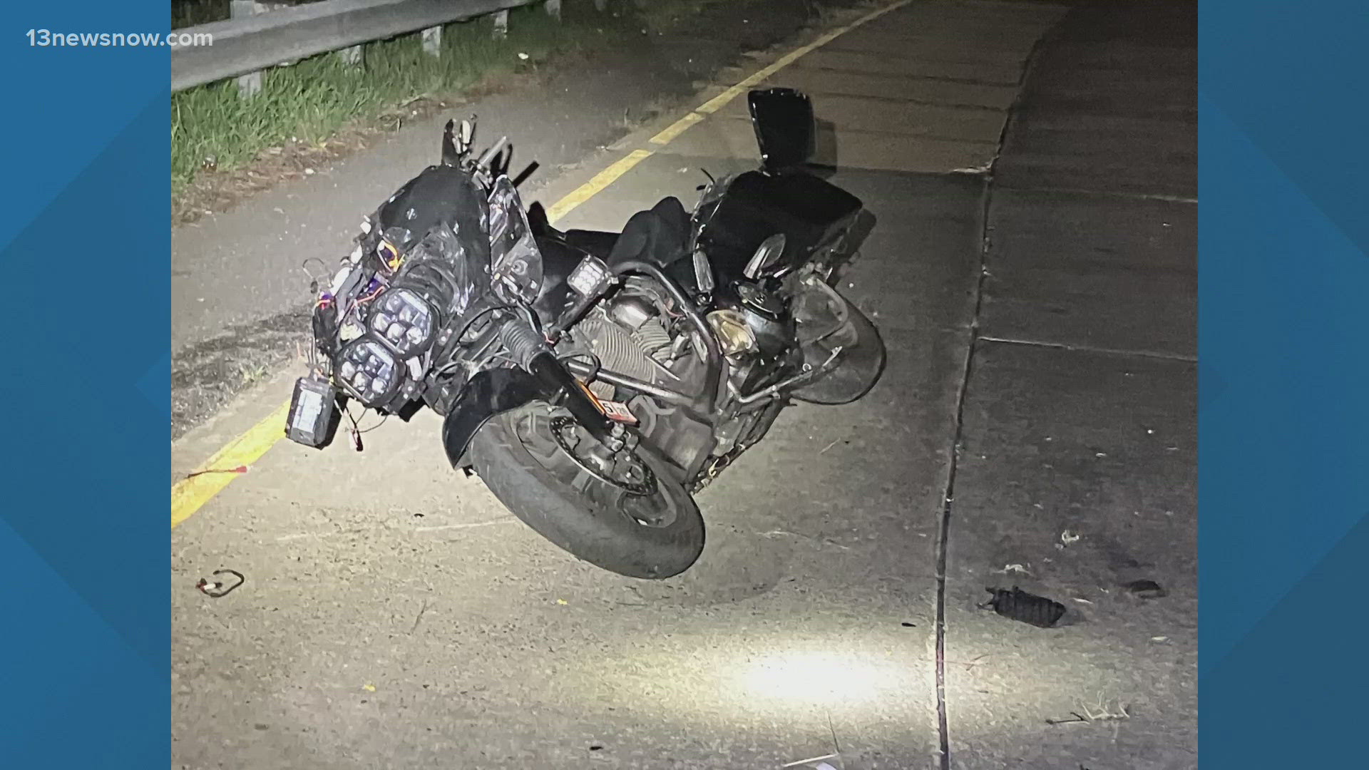 Norfolk man dies in I-664 motorcycle crash in Chesapeake | 13newsnow.com