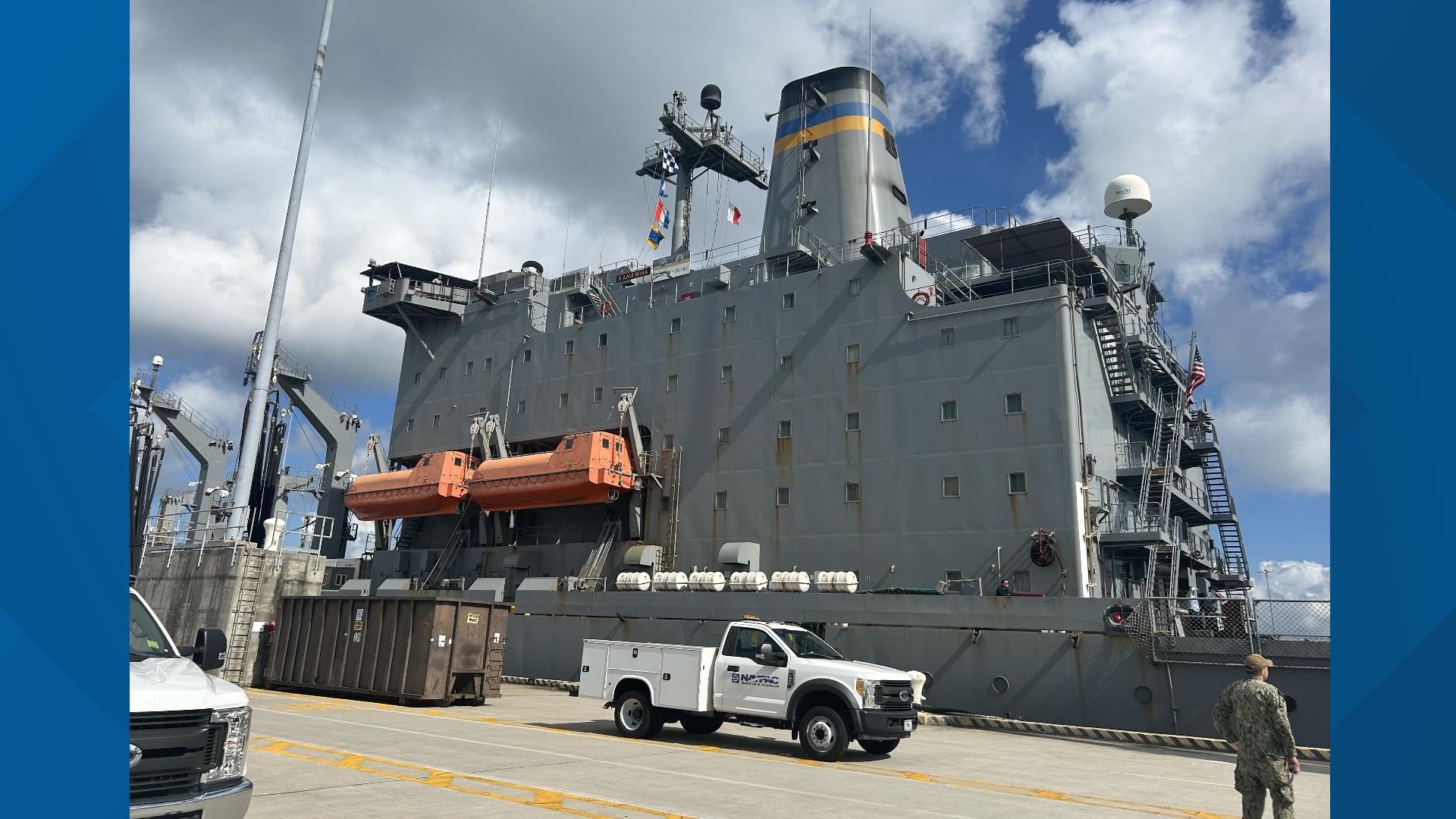 USNS Kanawha homecoming after 9-month deployment | 13newsnow.com