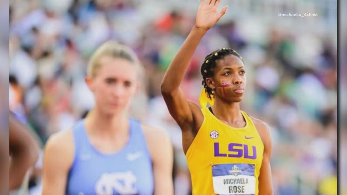 Former LSU runner Michaela Rose | 13newsnow.com
