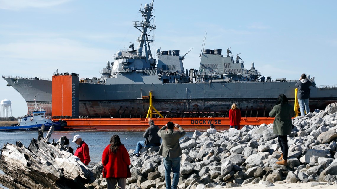 Wall of water: Lawsuits detail deadly Navy ship collision | 13newsnow.com