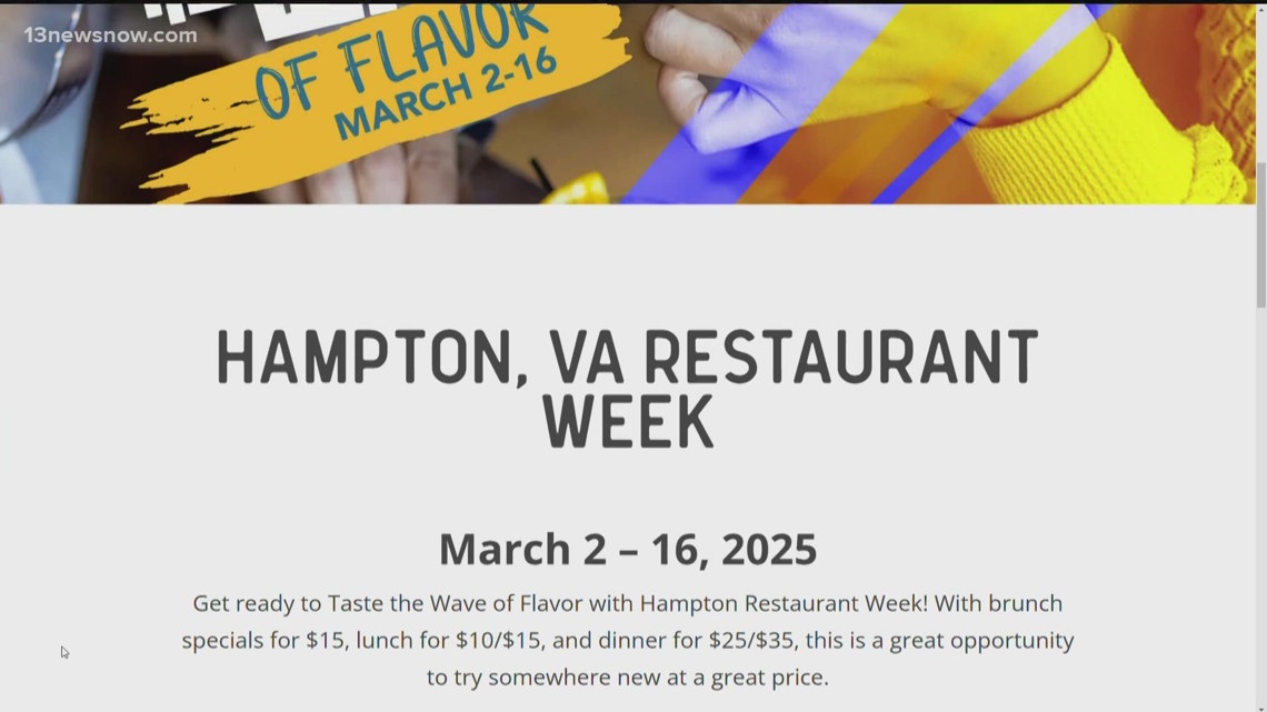 Hampton Restaurant Week underway | 13newsnow.com